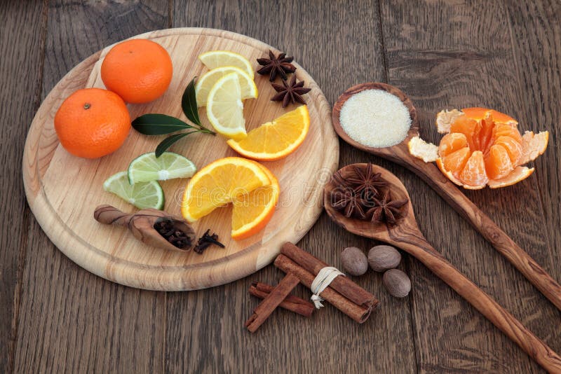 Mulled Wine Ingredients stock image. Image of background - 44327613