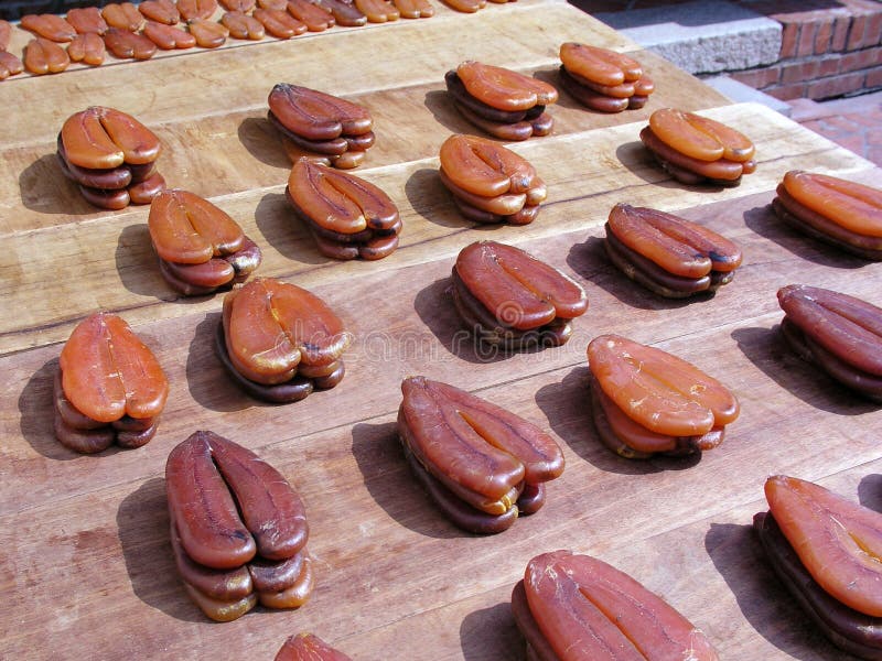 Mullet Roe in Production Process Stock Image - Image of food, mullet ...