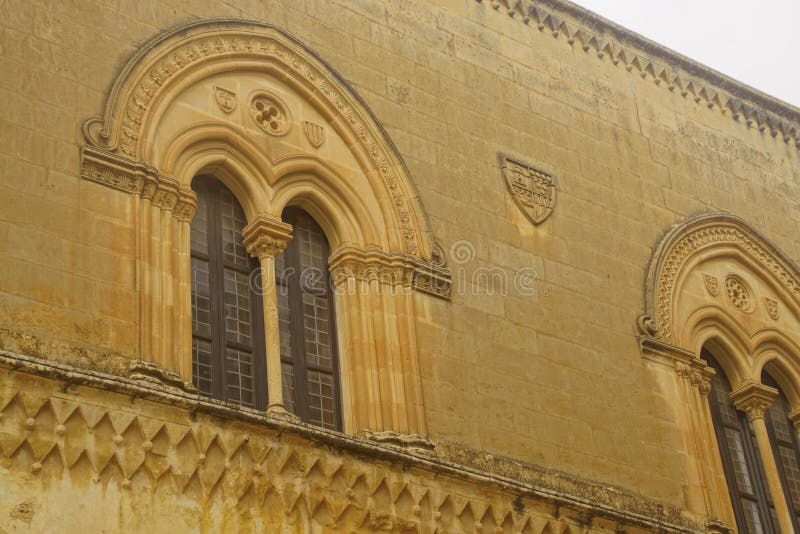 Mullioned Window And Arch, Romanesque Church Stock Photo - Image of ...