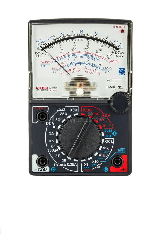 Multímetro Analógico Del Metro Del Voltio-ohmio Foto de archivo ...