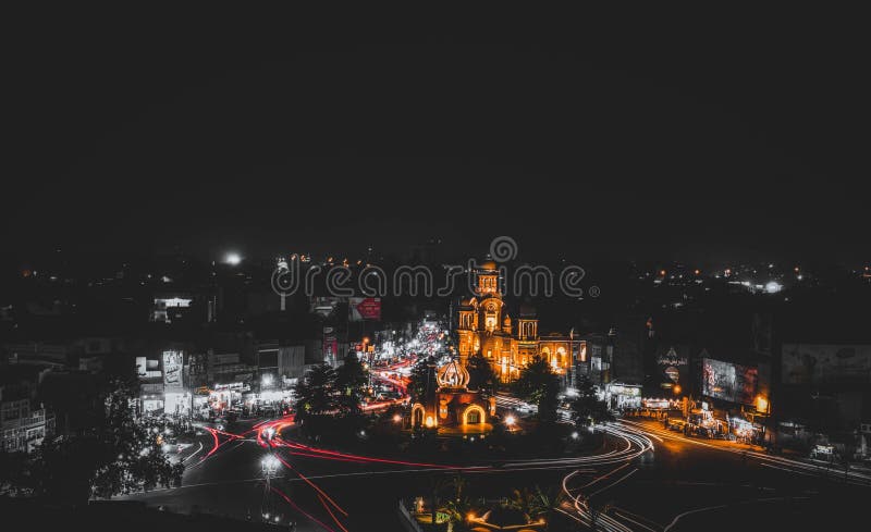 Multan City editorial stock image. Image of city, night - 220735374
