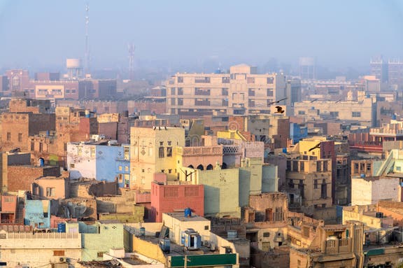 Multan Old City stock photo. Image of building, towers - 247587056
