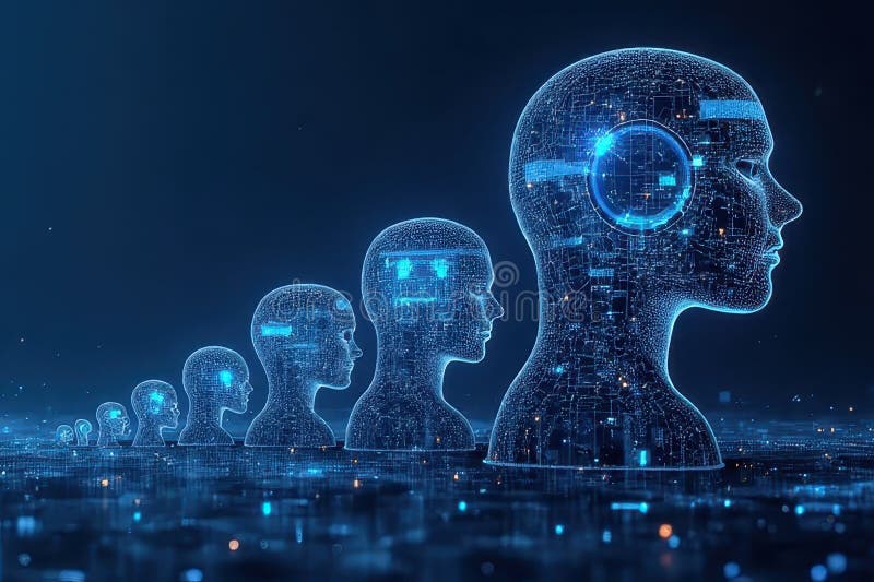 Multi-Agent AI Progress stock illustration. Illustration of ...