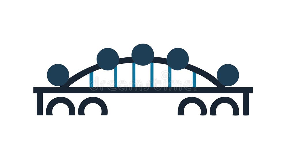 Multi-Arch Bridge: Expansive Span & Stability, Vector Design Generative ...