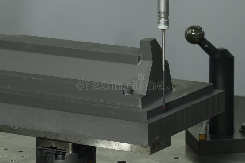 The Multi-axis CMM Machine Measuring the Graphite Electrode Parts Stock ...