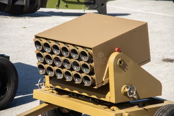 Multi-barrel Rocket Launcher (MRL) or Multiple Launch Rocket System ...