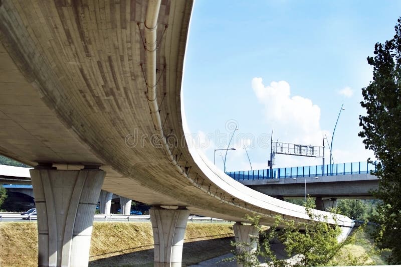 Multi-bridges with Asphalt Roads Stock Image - Image of travel ...