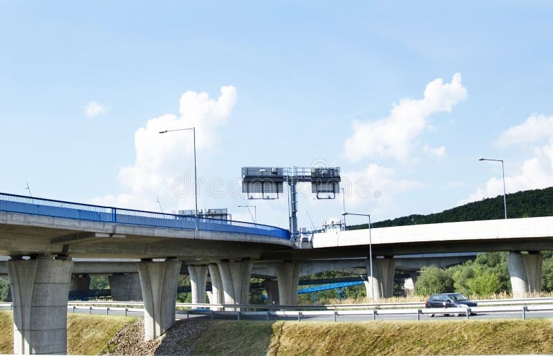 Multi-bridges with Asphalt Roads Stock Image - Image of movement ...