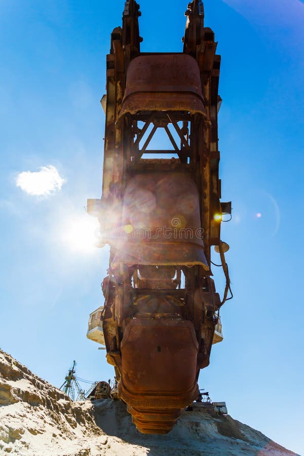 Multi Bucket Excavator, Absetzer Stock Image - Image of minerals ...