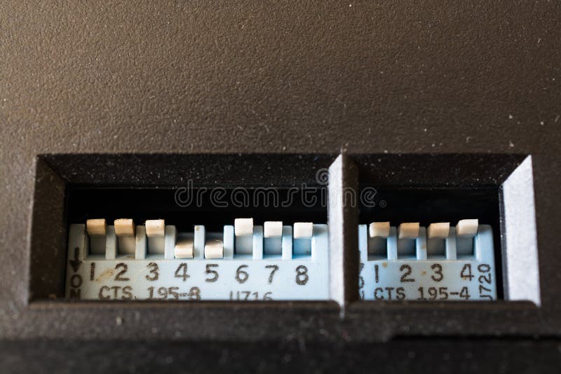 Multi Channel Selector Switch. Stock Photo - Image of binary, control ...