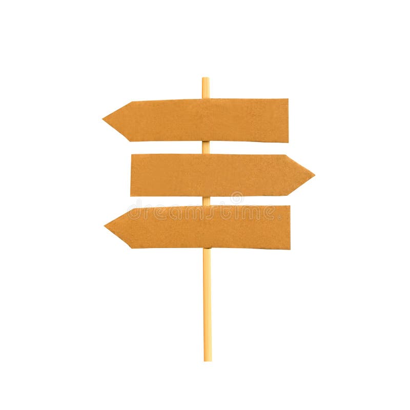 Multi Choice Crossroad Directional Arrow Signs Isolated on White ...