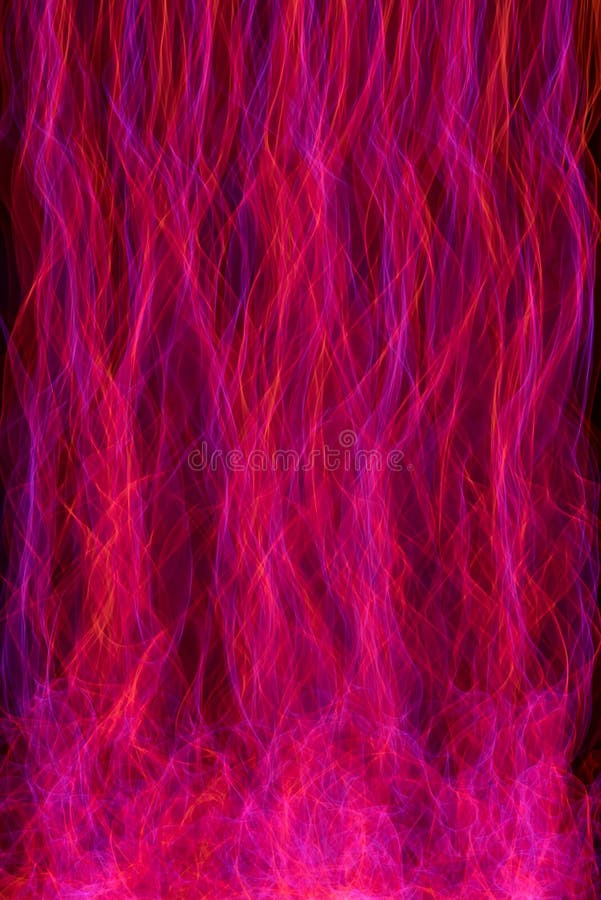 Multi Color Abstract Light Painting. LED Lights on Black Background ...