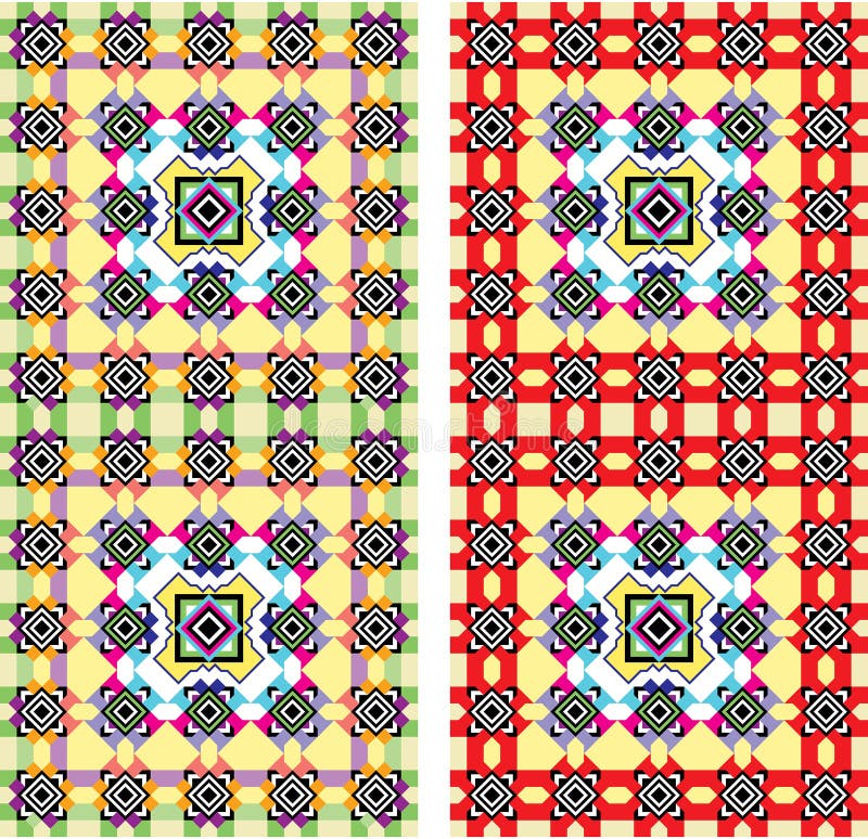Multi-color Abstract Pattern Pallet with Squares with Different ...