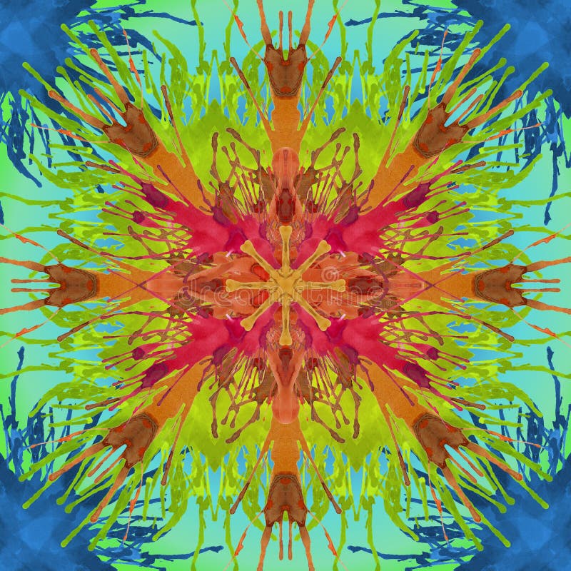 Multi-Color Art Splatter Design Stock Illustration - Illustration of ...