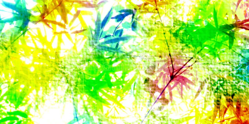 Multi Color on Bamboo Leaves Abstract Pattern Background Stock Image ...