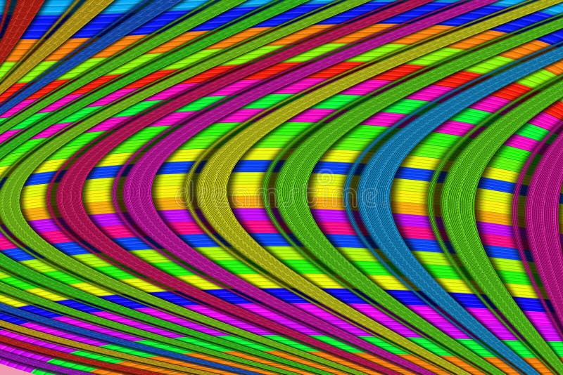 Multi-color bending lines stock illustration. Illustration of beutiful ...
