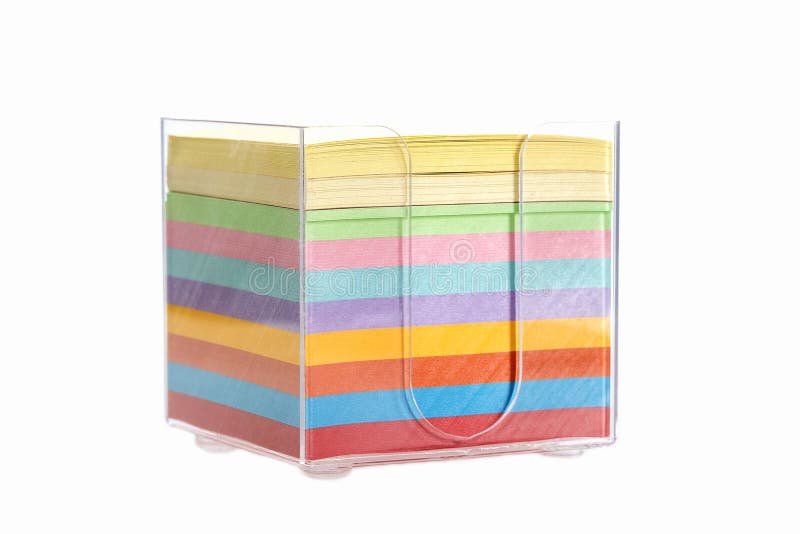 Multi Color Block of Post-it Notes Stock Photo - Image of clipping ...