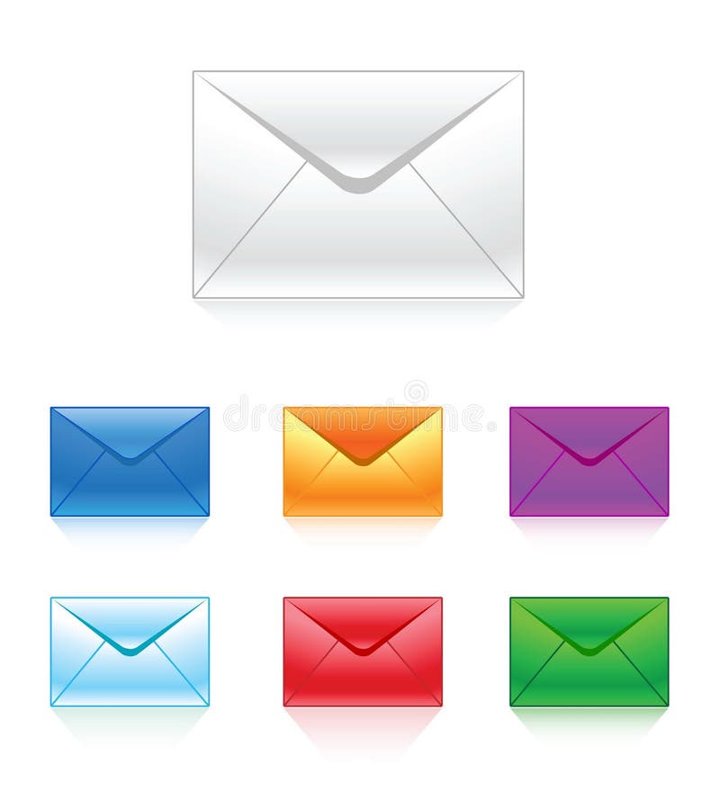 Rgb email envelop stock vector. Illustration of envelop - 6116312