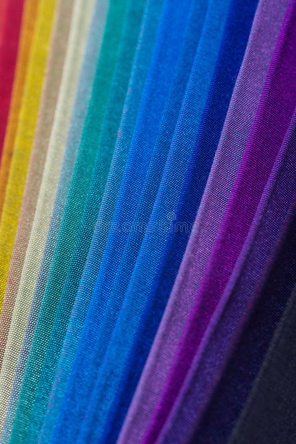 Multi Color Fabric Texture Samples Stock Photo - Image of color, detail ...