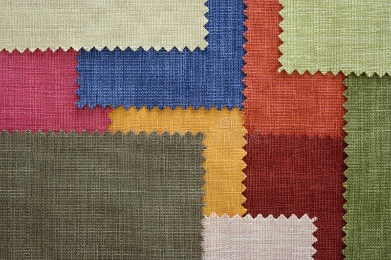 Color Fabric Texture Sample for Interior Design Stock Image - Image of ...