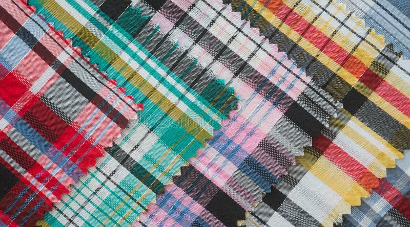 Multi Color Fabric Texture Samples Stock Image - Image of multi, design ...