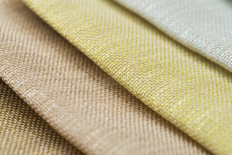 Multi Color Fabric Texture Samples Stock Image - Image of natural ...