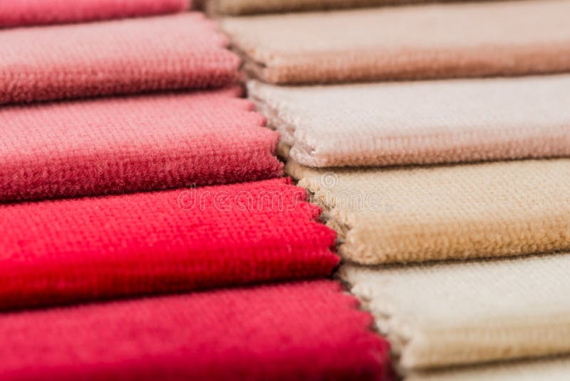 Multi Color Fabric Texture Samples Stock Photo - Image of catalog ...
