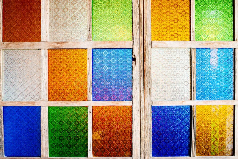 Stained glass window. stock photo. Image of detail, abstract - 50213642