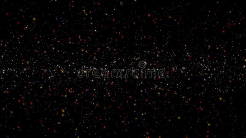 Multi Color Glitter Particles Motion Graphics with Night Background ...