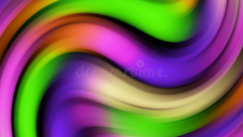 Multi Color Green Purple Twisted Gradient Fluid Shapes Abstract ...