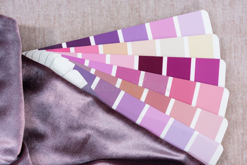 Multi Color Guide Palette with Fabric Samples Stock Photo - Image of ...