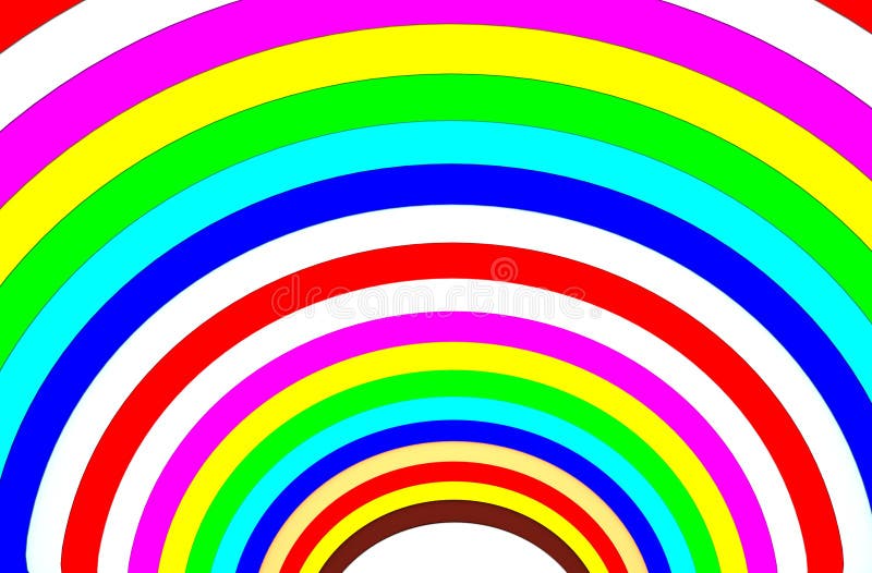 Multi Color Half Circle Background Stock Illustration - Illustration of ...