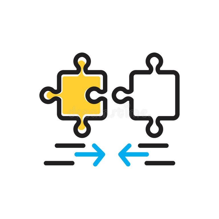 Multi Color Icon for Implication, Involve and Perform Stock ...