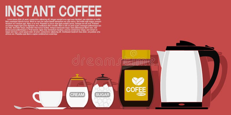 Multi Color Icon of Instant Coffee Ingredient Stock Vector ...