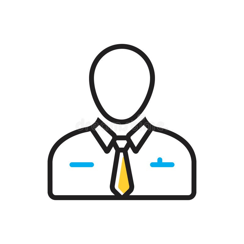 Multi Color Icon for Manager, Steward and User Stock Illustration ...