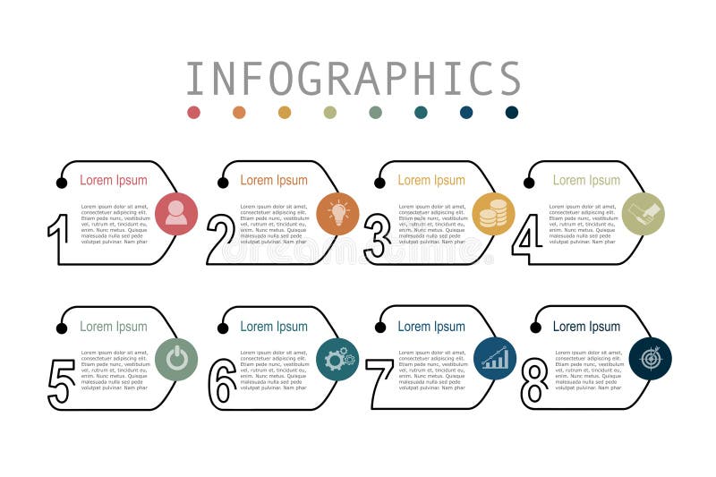 Infographic Elements Template, Business Concept with , 5 Steps ...
