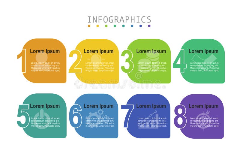 Multi Color Infographic Element Design Template, Business Concept with ...