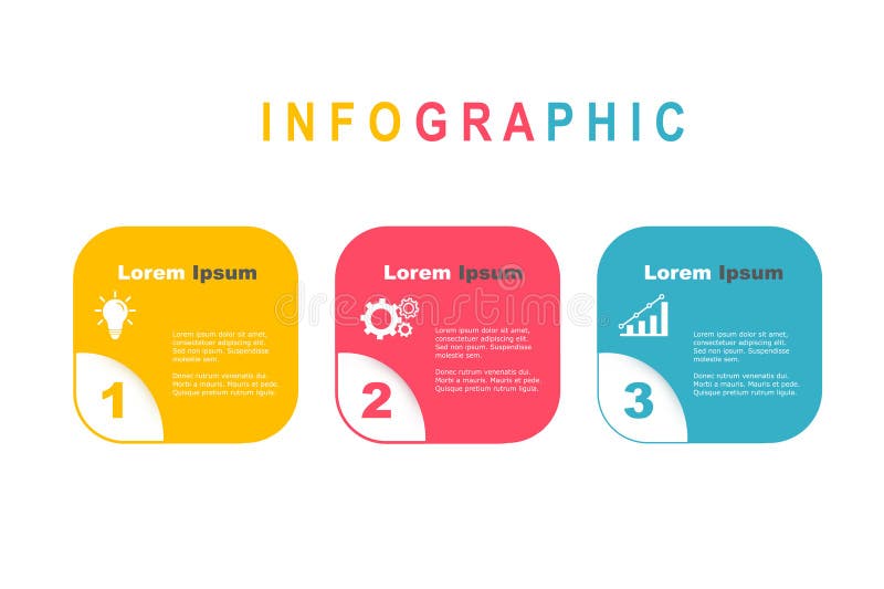 Infographic Elements Template, Business Concept with , 3 Steps ...