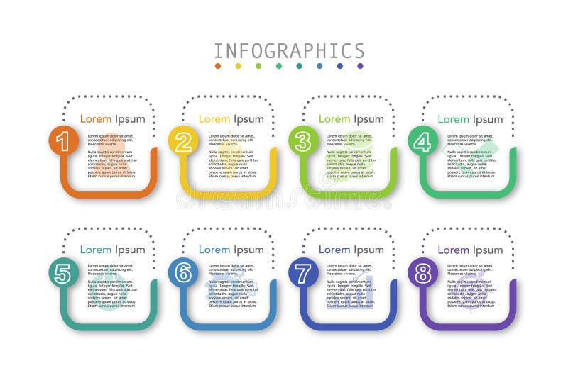 12 Steps Rectangle Infographic Timeline Template Business Data ...