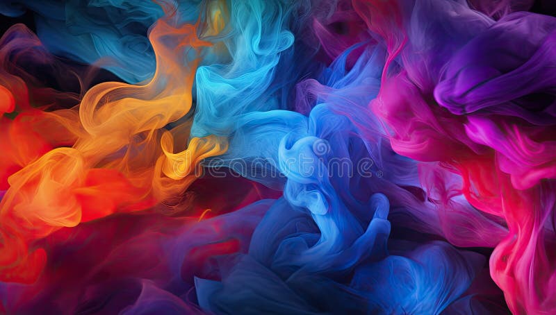 Multi color ink splashes stock illustration. Illustration of paint ...