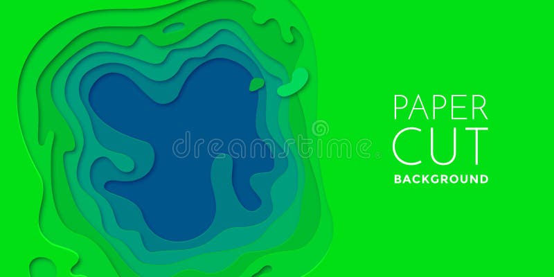 Multi Color Layers Effect Papercut 3D Paper Cut Vector Art Background ...