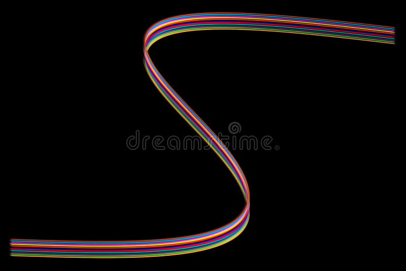 Abstract multi color lines stock illustration. Illustration of ...