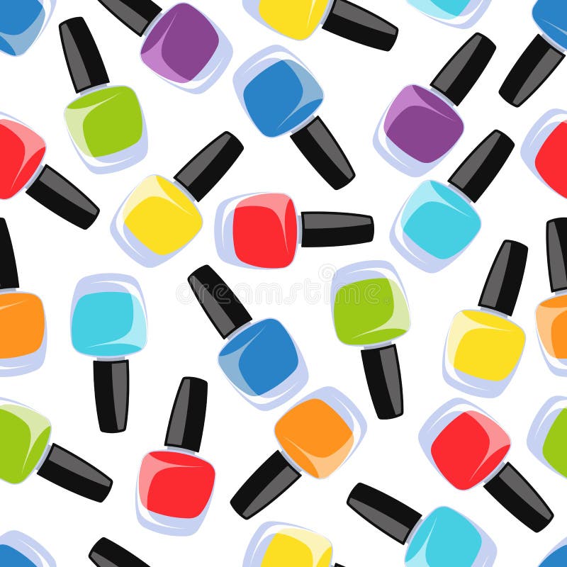 Nail polish pattern stock illustration. Illustration of beautiful ...