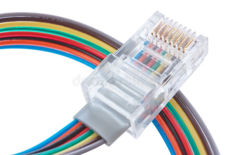 Multi color network cable stock photo. Image of interface - 18206006