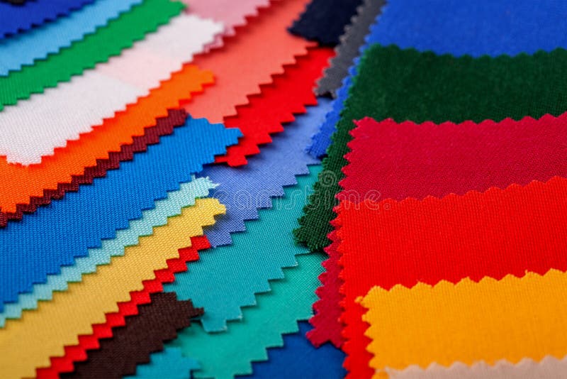 Multi-color Patterns of Fabric Texture Details Stock Photo - Image of ...