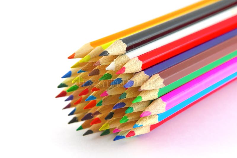Multi color pencils stock photo. Image of creative, school - 26078808