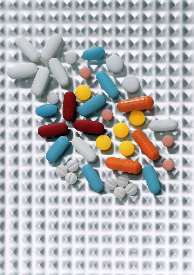 Multi color pills closeup stock photo. Image of help - 17010846