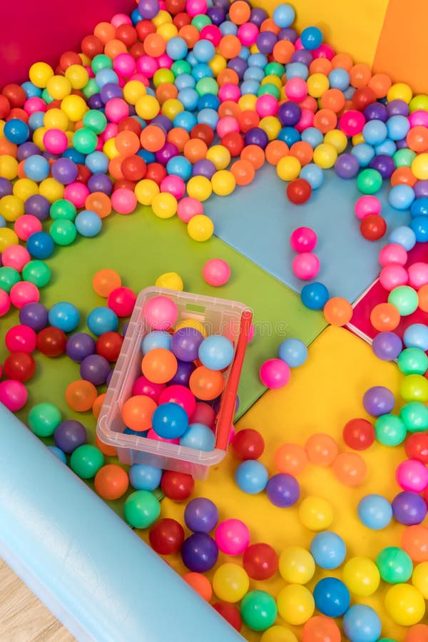 Multi Color Plastic Balls For Texture Stock Photo - Image of color ...