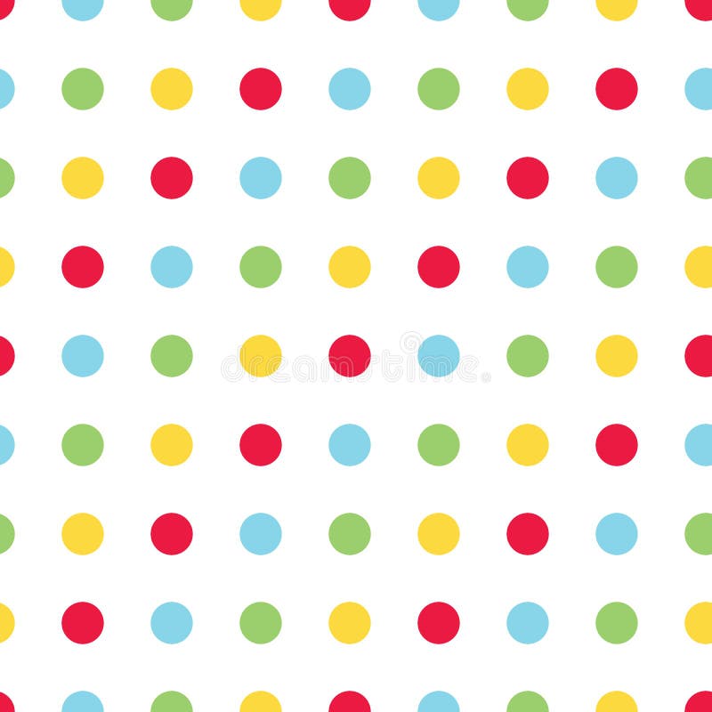 Multi-color Polka Dot Vector Seamless Pattern Stock Vector ... Multi-color Polka Dot Vector Seamless Pattern Stock Vector ...