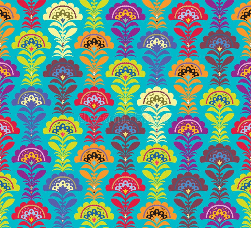Damask Seamless Pattern Vector Stock Illustration - Illustration of ...